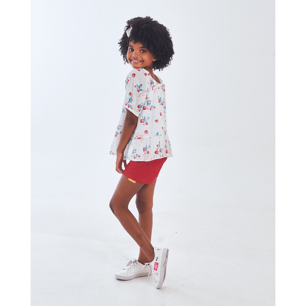 Conjunto Feminino Infantil Estampado Carinhoso - 1000098191 - modamix