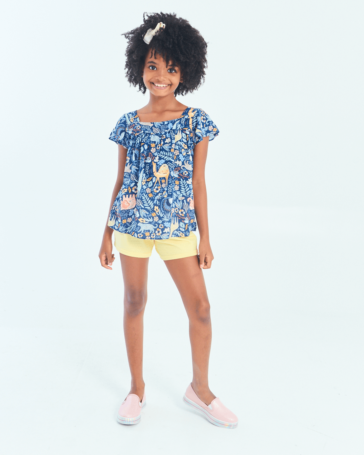 Conjunto Feminino Infantil Estampado Alakazoo - 39915 - modamix