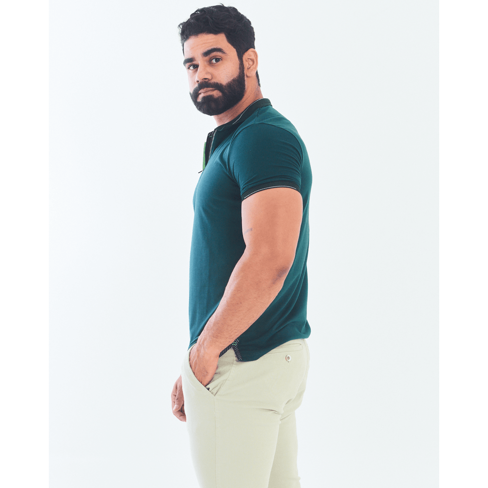 Camisa Polo Masculina Lisa Sallo - 10105499 - modamix